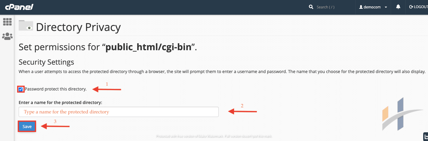 Using Cpanel Directory Privacy Password To Protect Files And Directories 0938