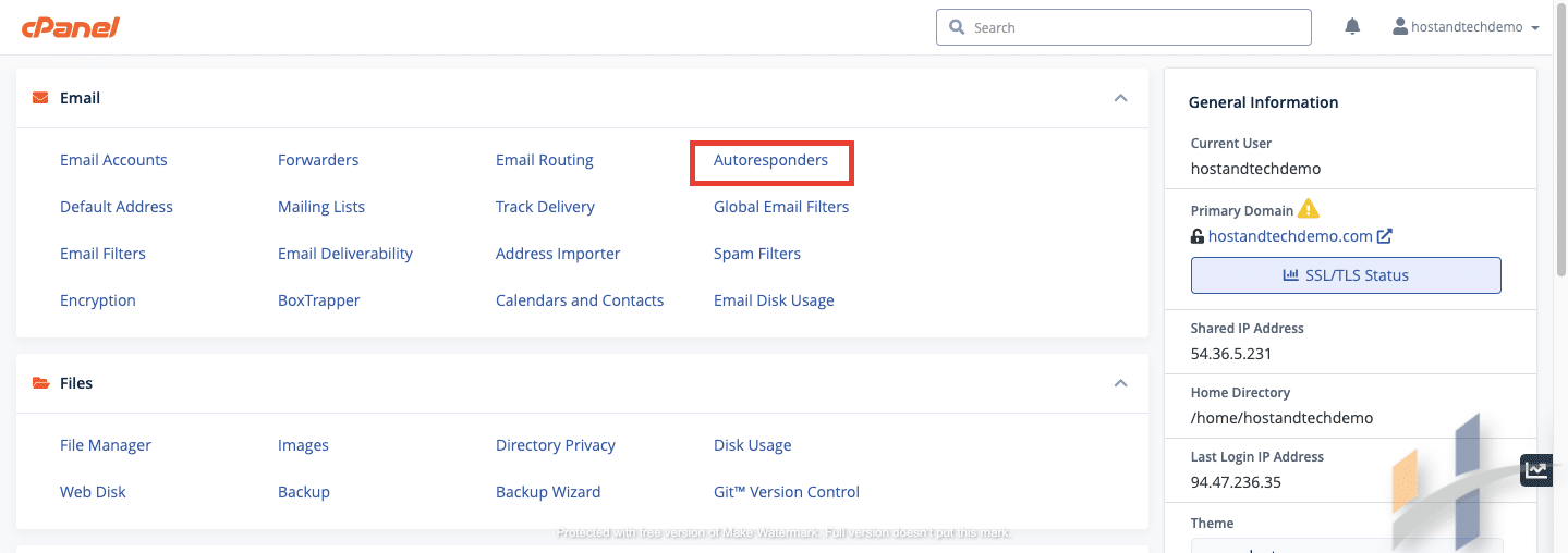 Email Autoresponders Creating And How To Edit and Remove It In cPanel