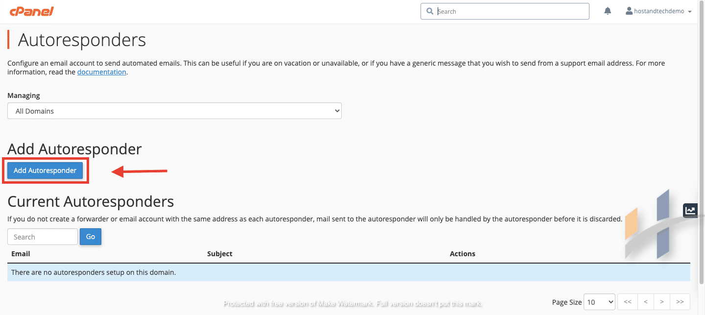Email Autoresponders Creating And How To Edit and Remove It In cPanel