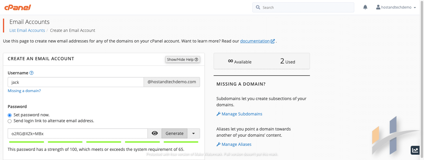 How To Create Email Account in cPanel And How To Define Mailbox Quota