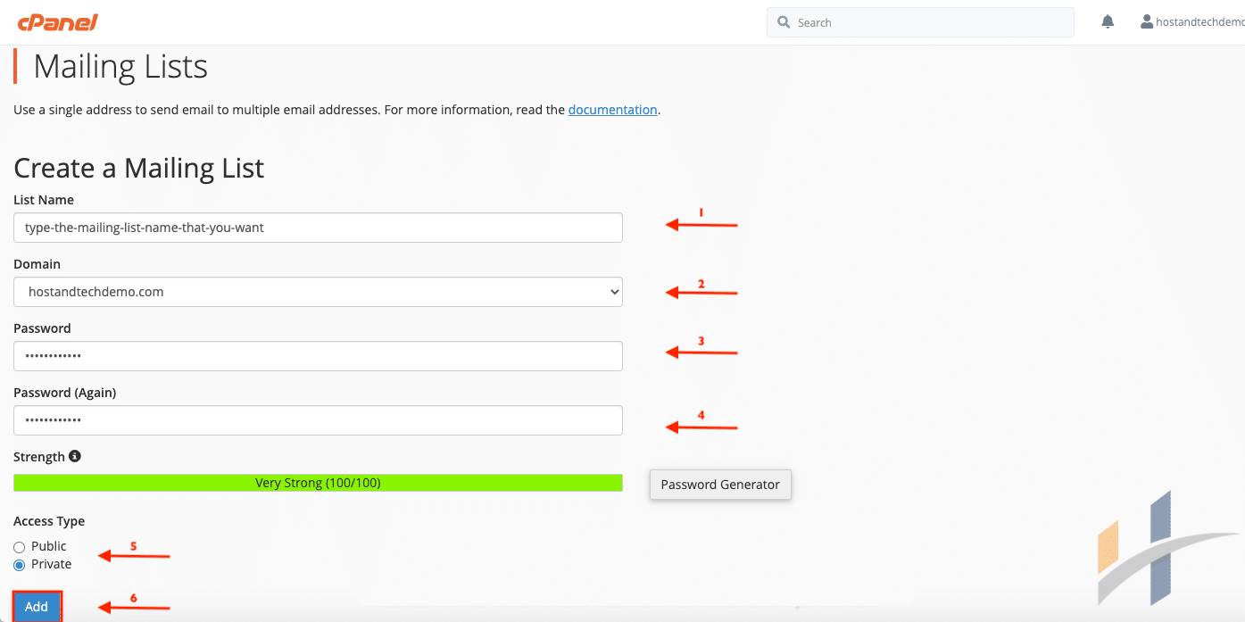 Mailing Lists Modification in cPanel Create & Manage & Delete Mailing list
