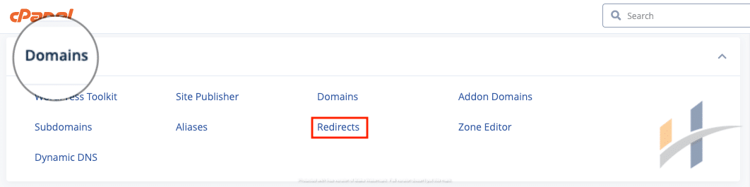 Configure Web page cPanel Redirect And Enable Wildcard Redirect