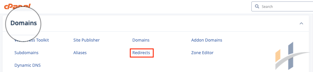 Configure Web page cPanel Redirect And Enable Wildcard Redirect