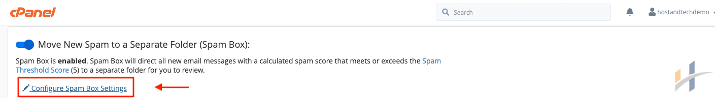 Enable/Disable Spam Box Within cPanel & What is Spam Threshold Score