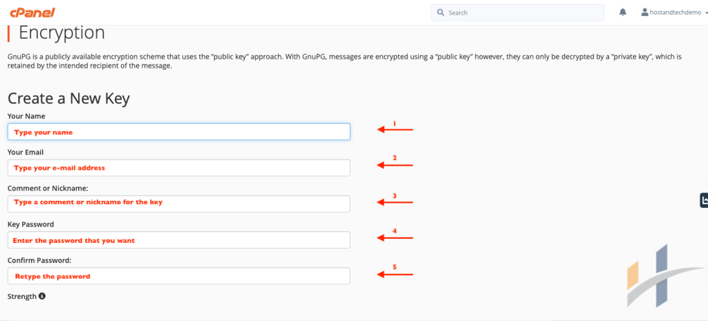 Create And Import GnuPG keys Within cPanel to Manage Email Encryption